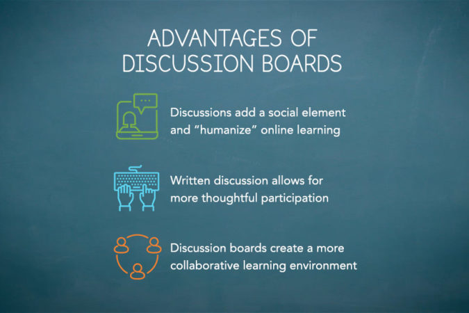 Making Good Use of Online Discussion Boards - The K. Patricia Cross Academy