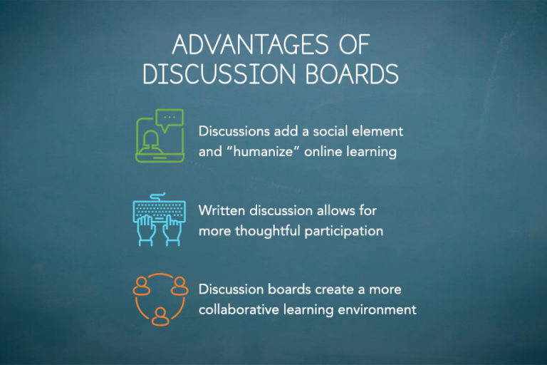 Making Good Use of Online Discussion Boards - The K. Patricia Cross Academy